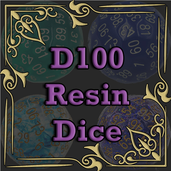 Resin D100 DND Dice – Ryanz Treasure Trove